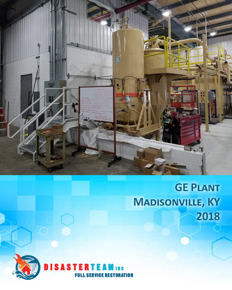 GE Plant construction project | Disaster Team Inc.